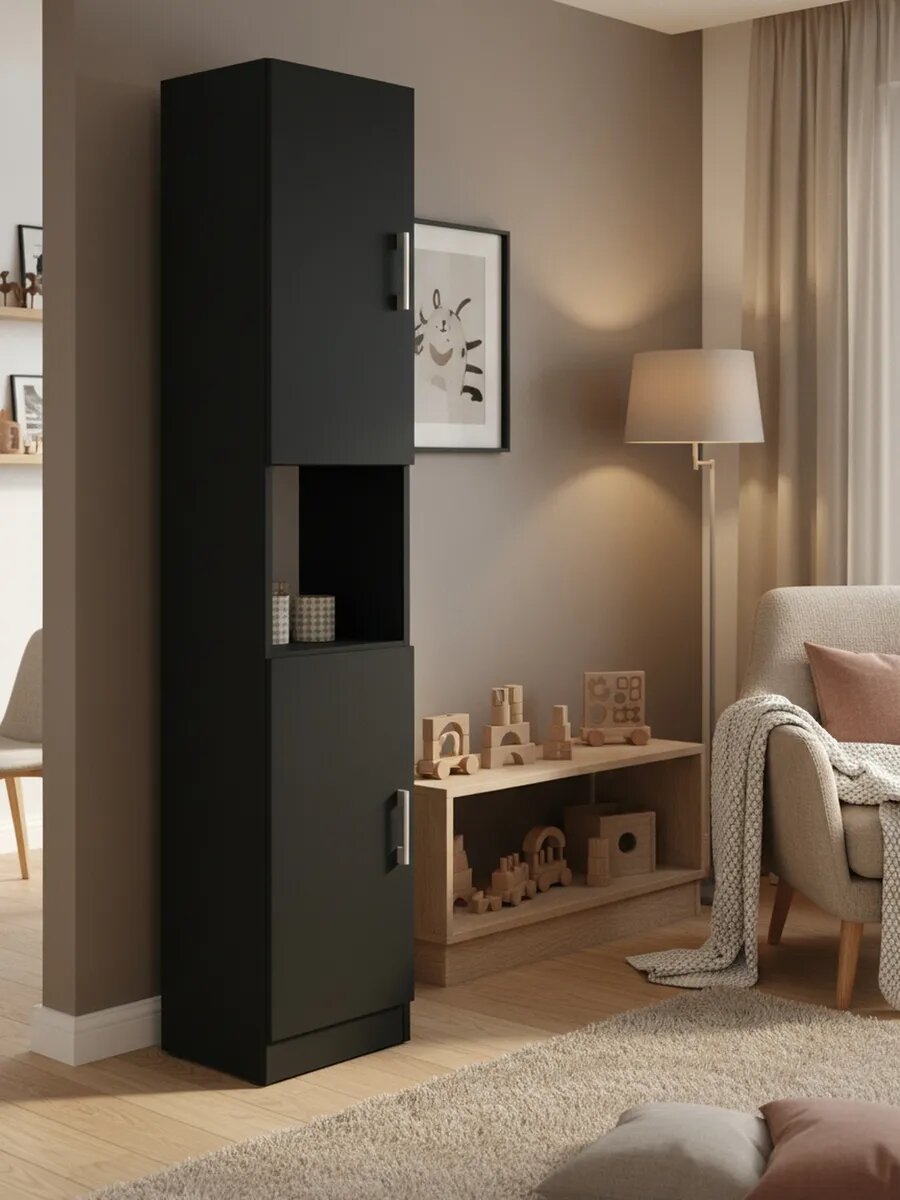 Для одежды шкаф пенал FRESTER с полками в прихожую и спальню, от производителя