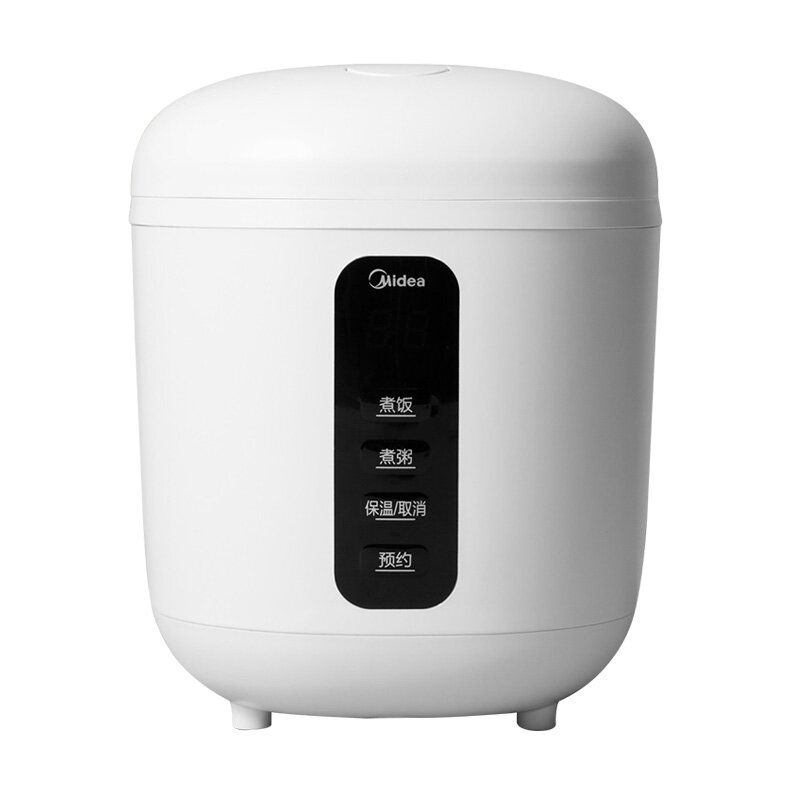 Рисоварка Midea MB-FB08M301, 0.8 л, для 1–2 порций, белая, компактная, автоматическое приготовление, простой уход