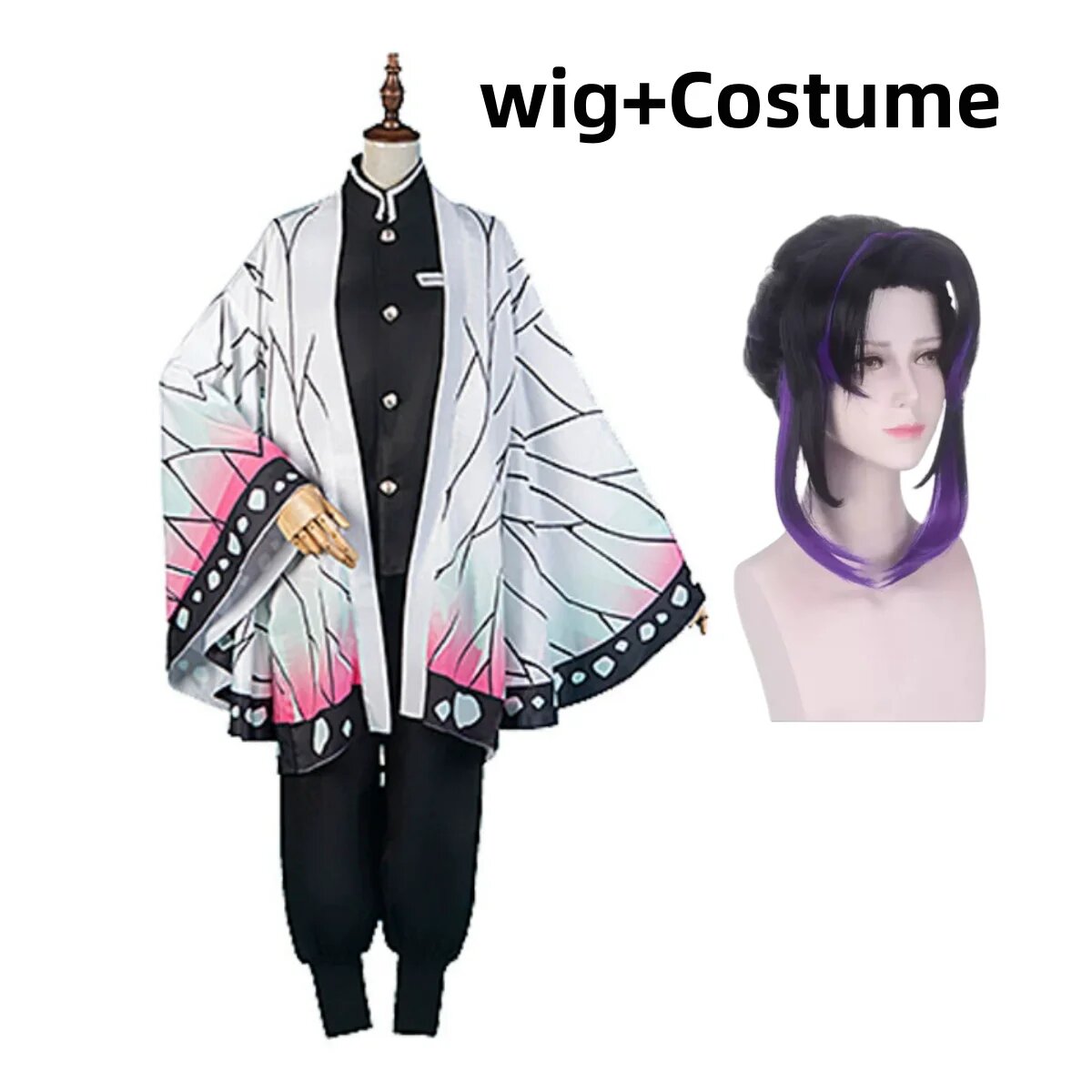 AESMT Косплей костюм Кочоу Голубая М, suit wig