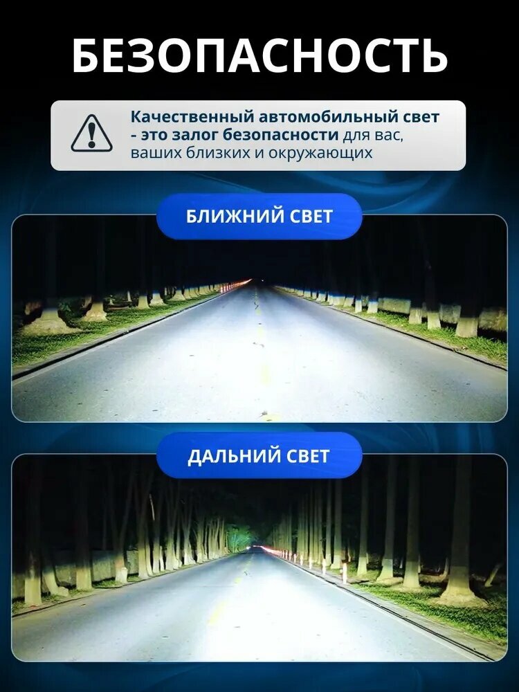 Модуль дальнего/ближнего света ZMB K5 Pro, темно-серый, 6500 K