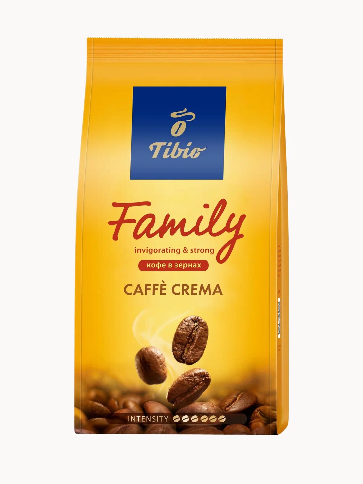 Кофе зерновой TIBIO Family Caffe Crema (Фэмили Каффе Крема) натуральный жареный, 1кг