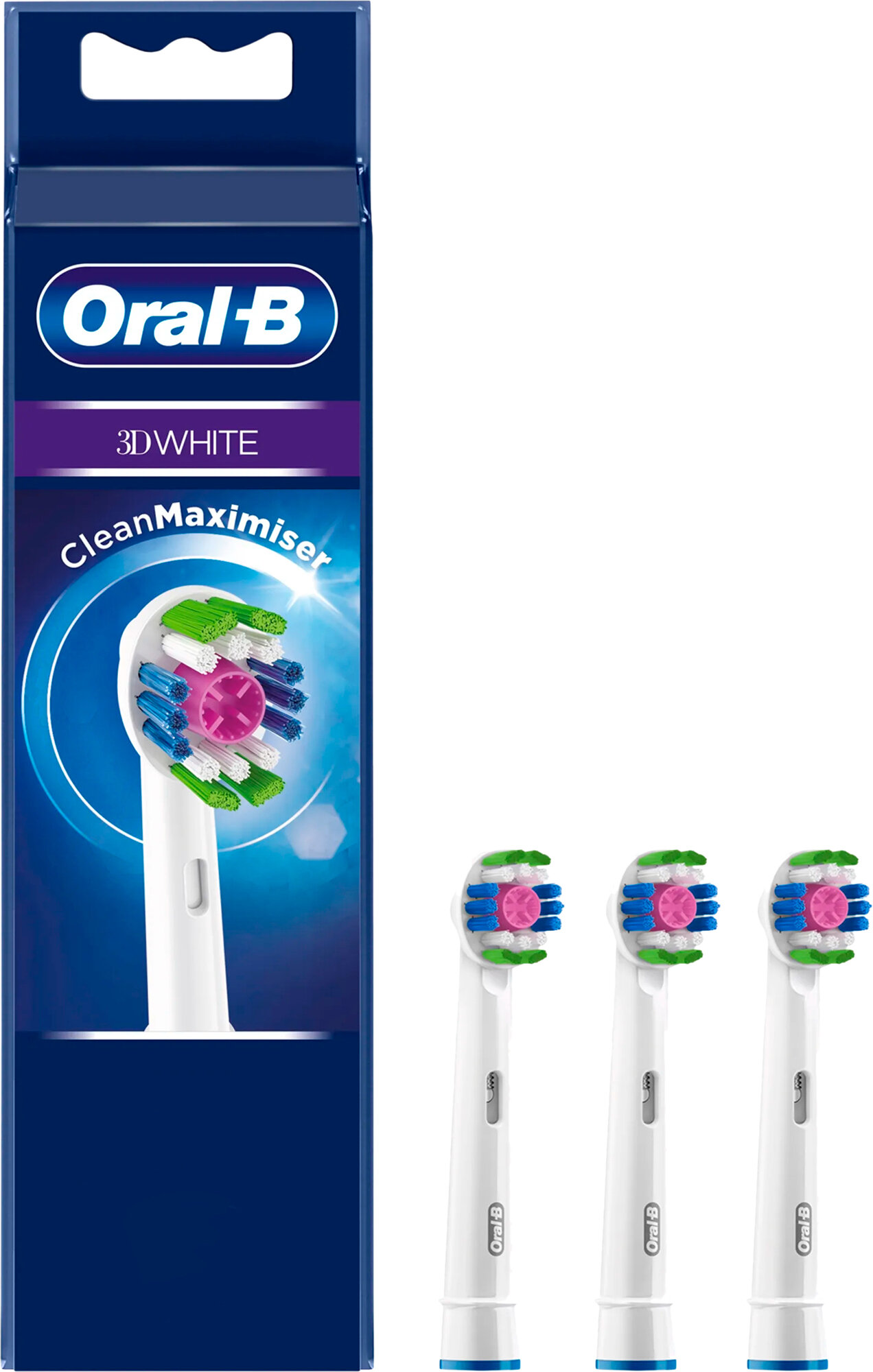 Насадка для зубной щетки Oral-B "Cleanmaximizer", 3D технология, 3 шт.