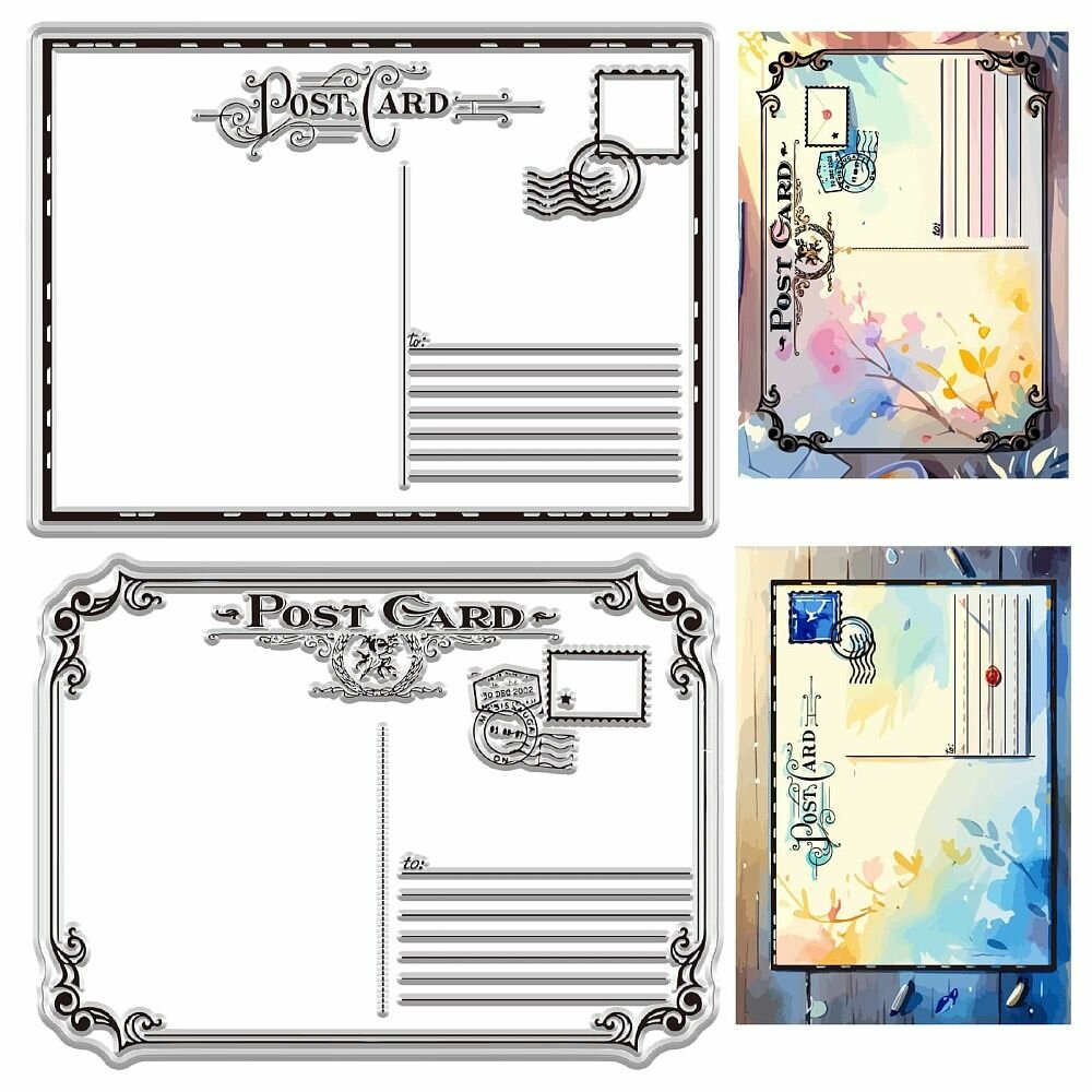 1 шт. Пластиковые штампы для скрапбукинга, фотоальбома, декоративные открытки, изготовление листов со штампами, почтовая открытка 160x110 мм