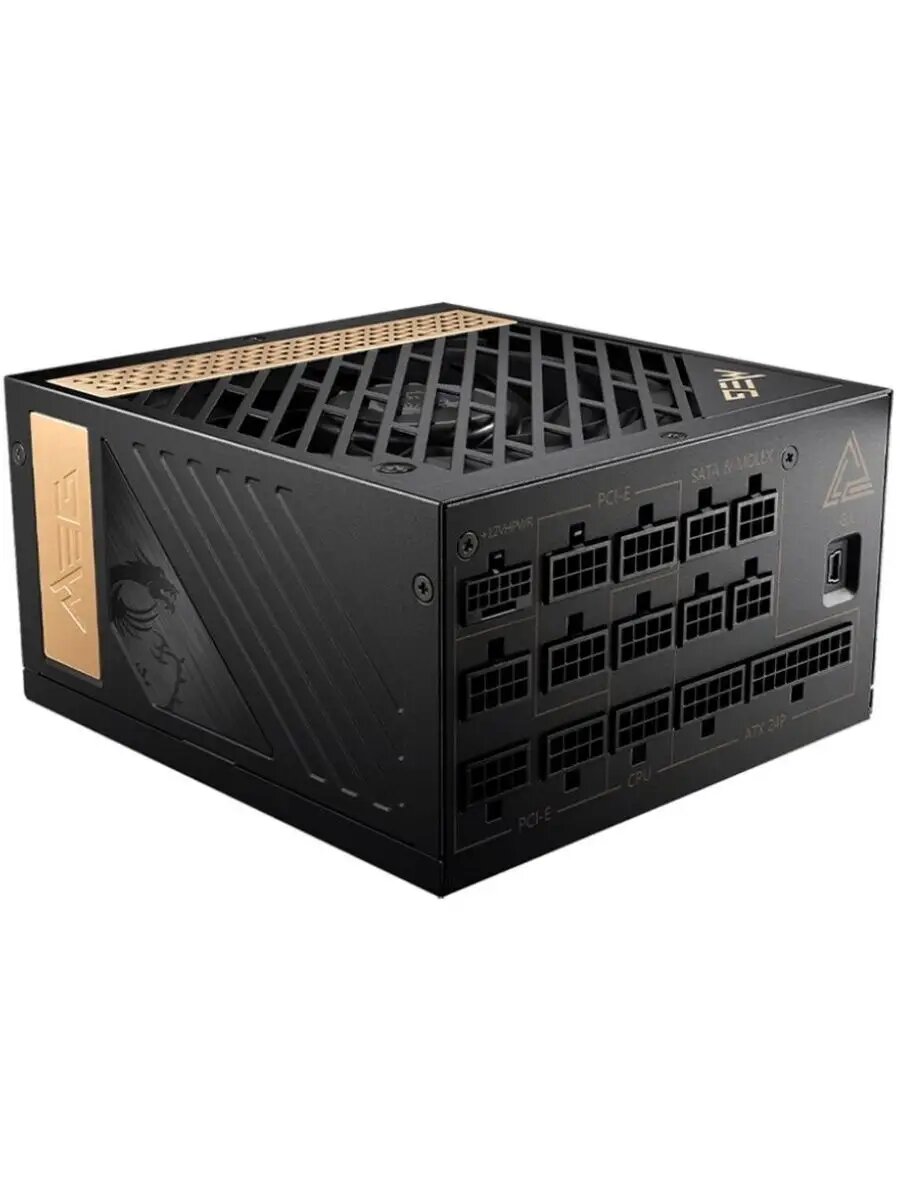 MEG Ai1300P PCIE5, 1300W, 80+ Platinum, ATX, модульный