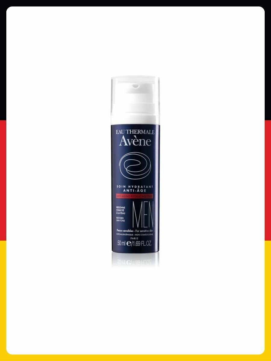 Крем для ухода за кожей Avene Men Hydrating Anti-Aging Cream for Sensitive Skin, 50 мл