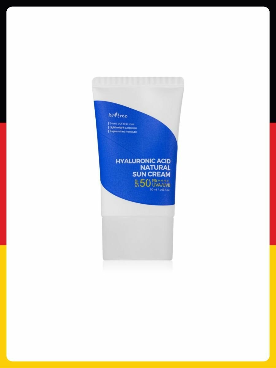 Крем для ухода за кожей ISNTREE Hyaluronic Acid Mineral Sunscreen for Sensitive Skin SPF 50, 50 мл