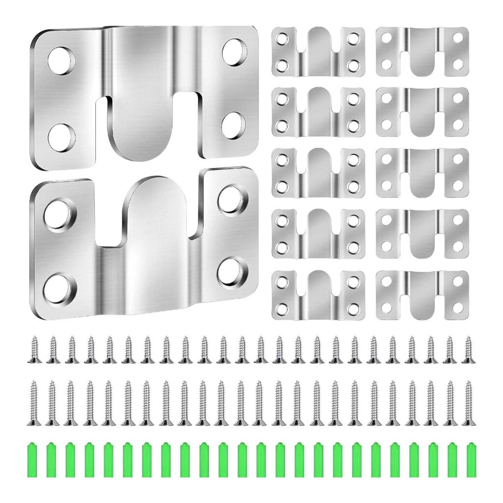 Набор из 12 предметов, сверхпрочный крючок для фоторамки, горная пряжка из нержавеющей стали с винтовой расширительной трубкой