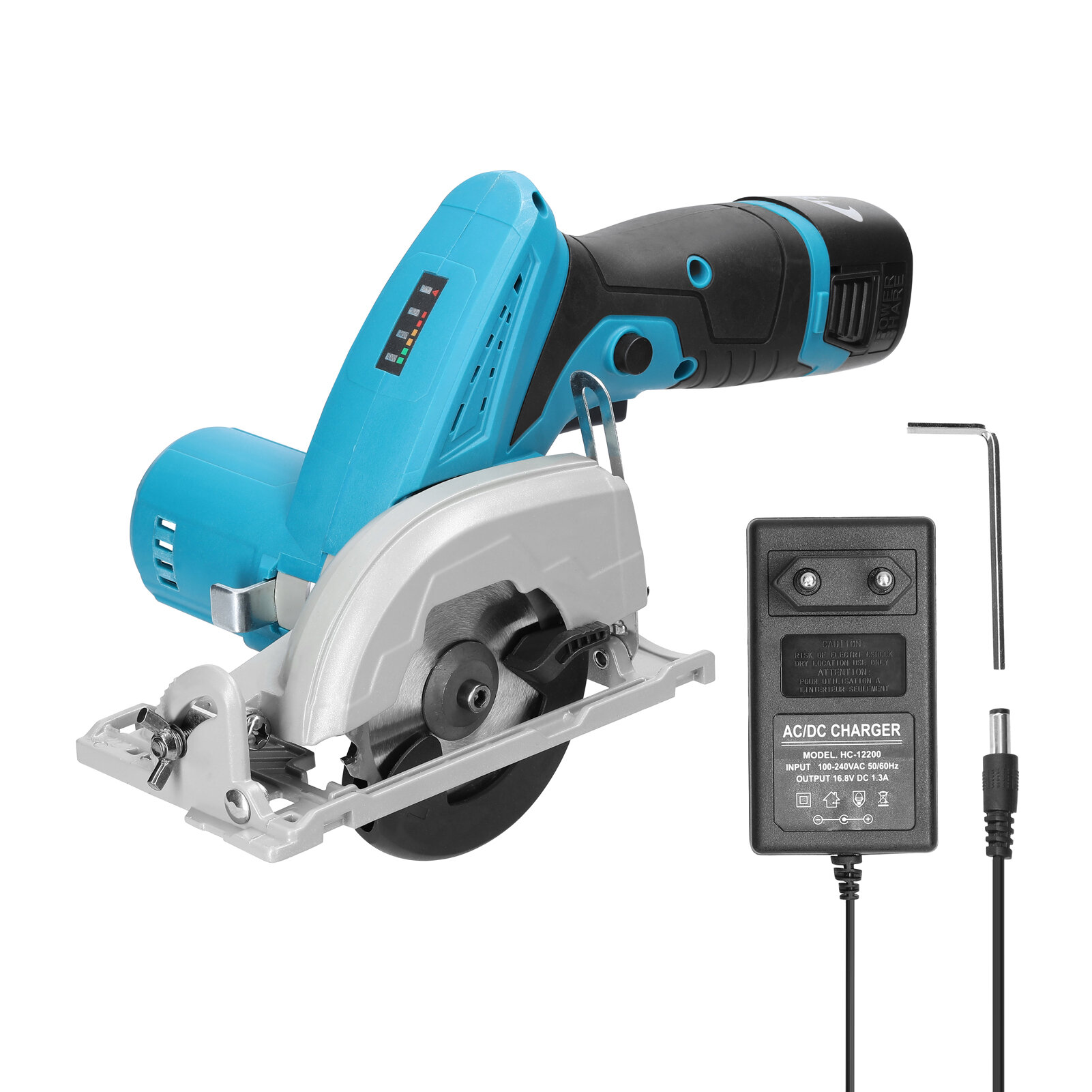 Электрические литиевые циркулярные пилы 3 дюйма 16.8V с регулируемой глубиной реза 0-27мм для дерева, инструмент для плоттерного Доска, Машина для резки деревянных досок, материал металл+пластик, тип хост, 1шт батарея EU-Plug, 1шт батарея USA-Plug, 2шт