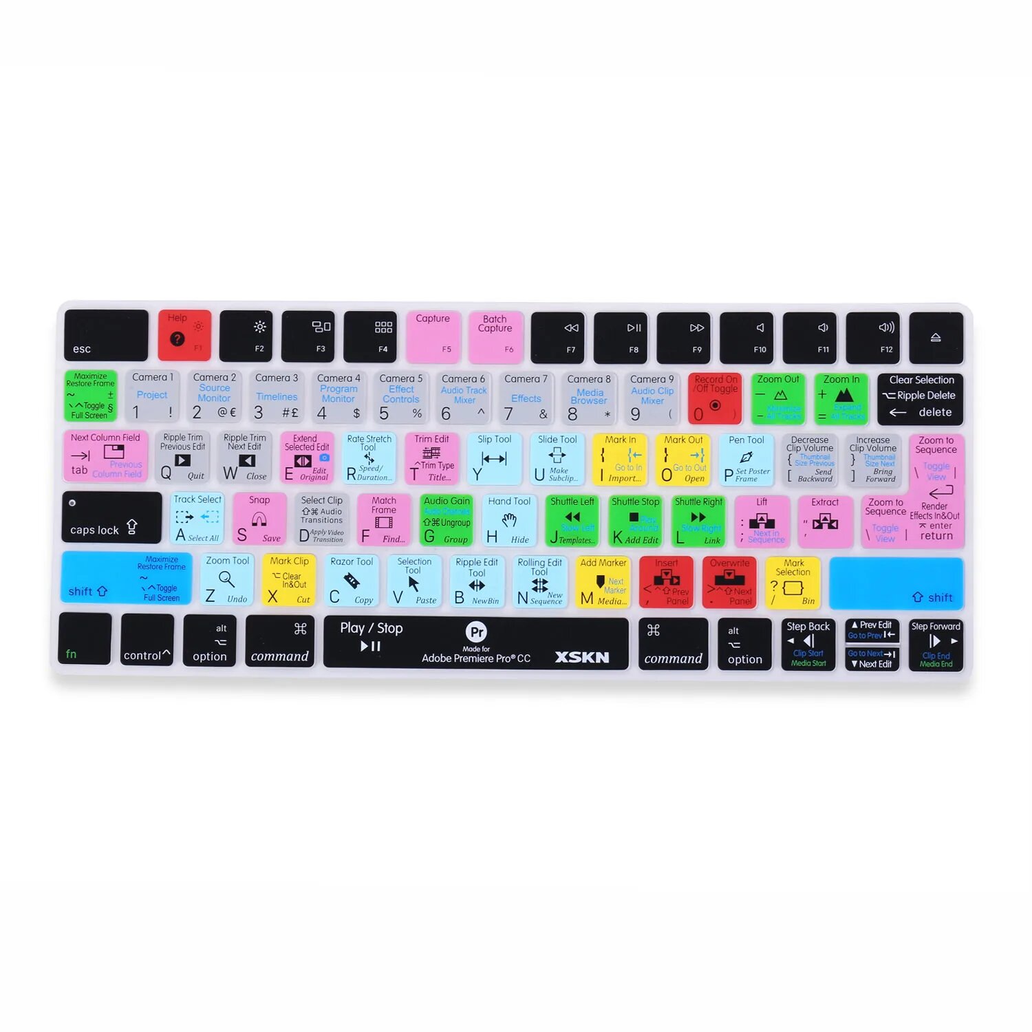 XSKN Чехол для клавиатуры Apple Magic Keyboard Силиконовый США и ЕС Adobe Premiere Pro