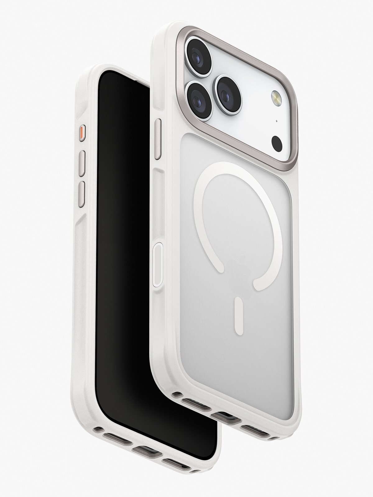 Uniq чехол с MagSafe для iPhone 17 Pro Max, Veren с усиленной защитой, Chalk Frost