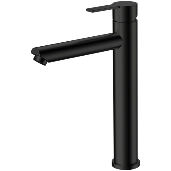 Смеситель для раковины Agger Easy A3112144 накладной однорычажный высокий, черный матовый