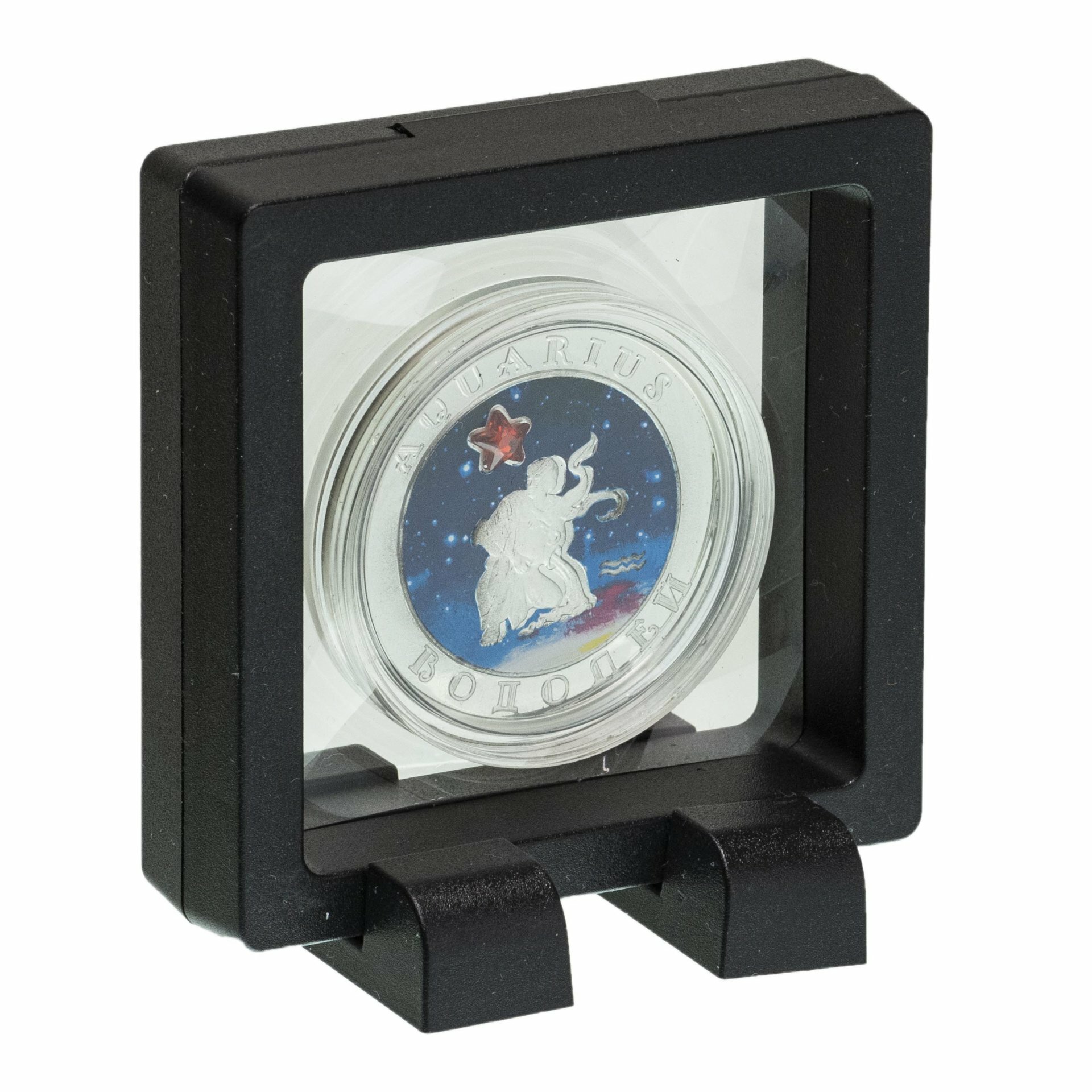 Армения 100 драмов 2007 "Знаки зодиака - Водолей" в футляре, Серебро 925, в сохранности Proof