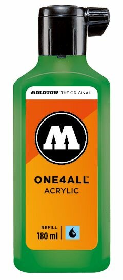 Акриловая заправка - краска Molotow One4all 692256 Зеленый клевер #256 180 мл
