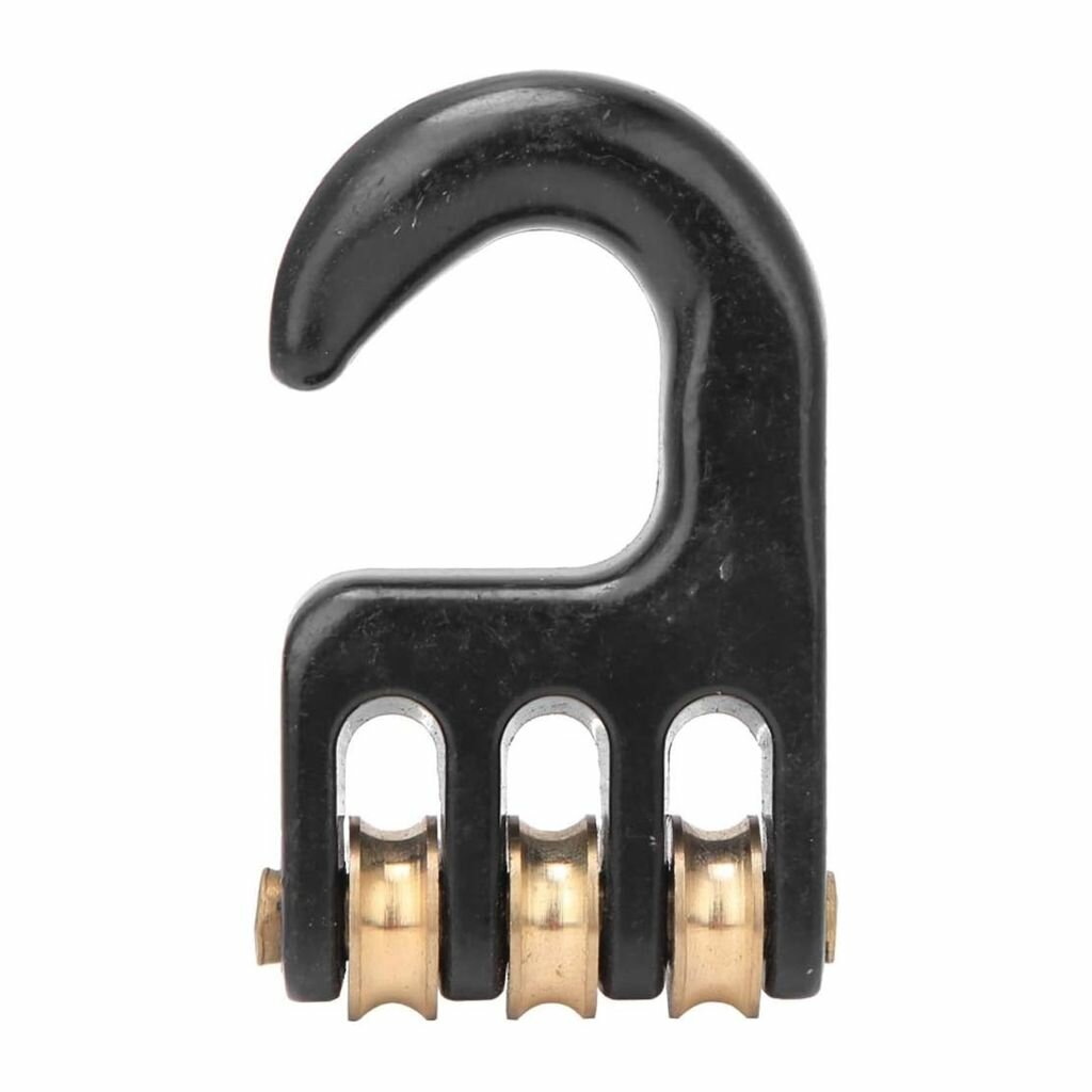 Черный тросовый крюк для вейкборда 3-осевой