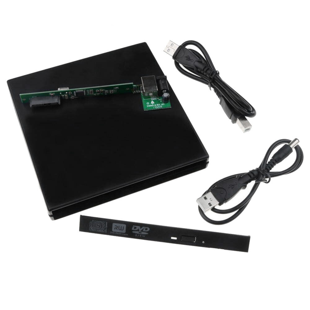 12,7 мм внешний корпус DVD USB 2.0 внешний чехол DVD/CD-ROM для ноутбука, настол внешний DVD привод для настольного ПК 12,7 мм