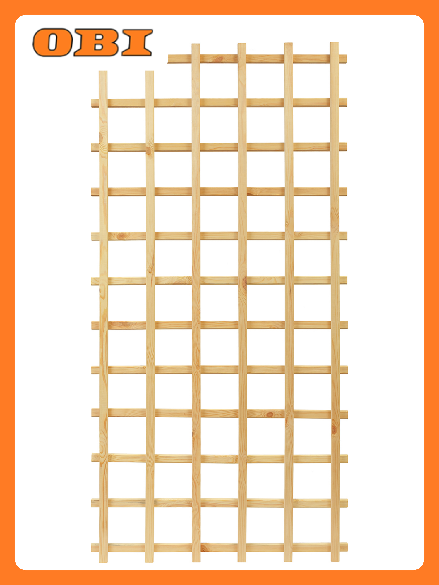 Решетка для вьюнов DYATEL 180х90х4 см сосна