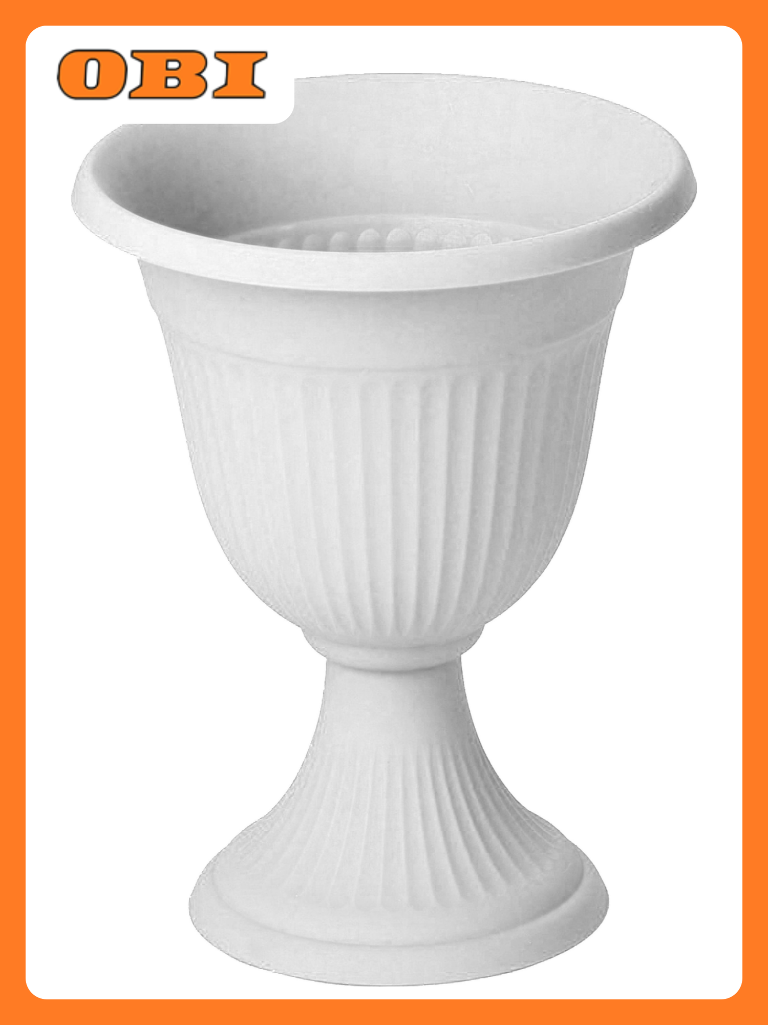 Кашпо-вазон IDEA Ливия d35 см полипропиленовый мраморный