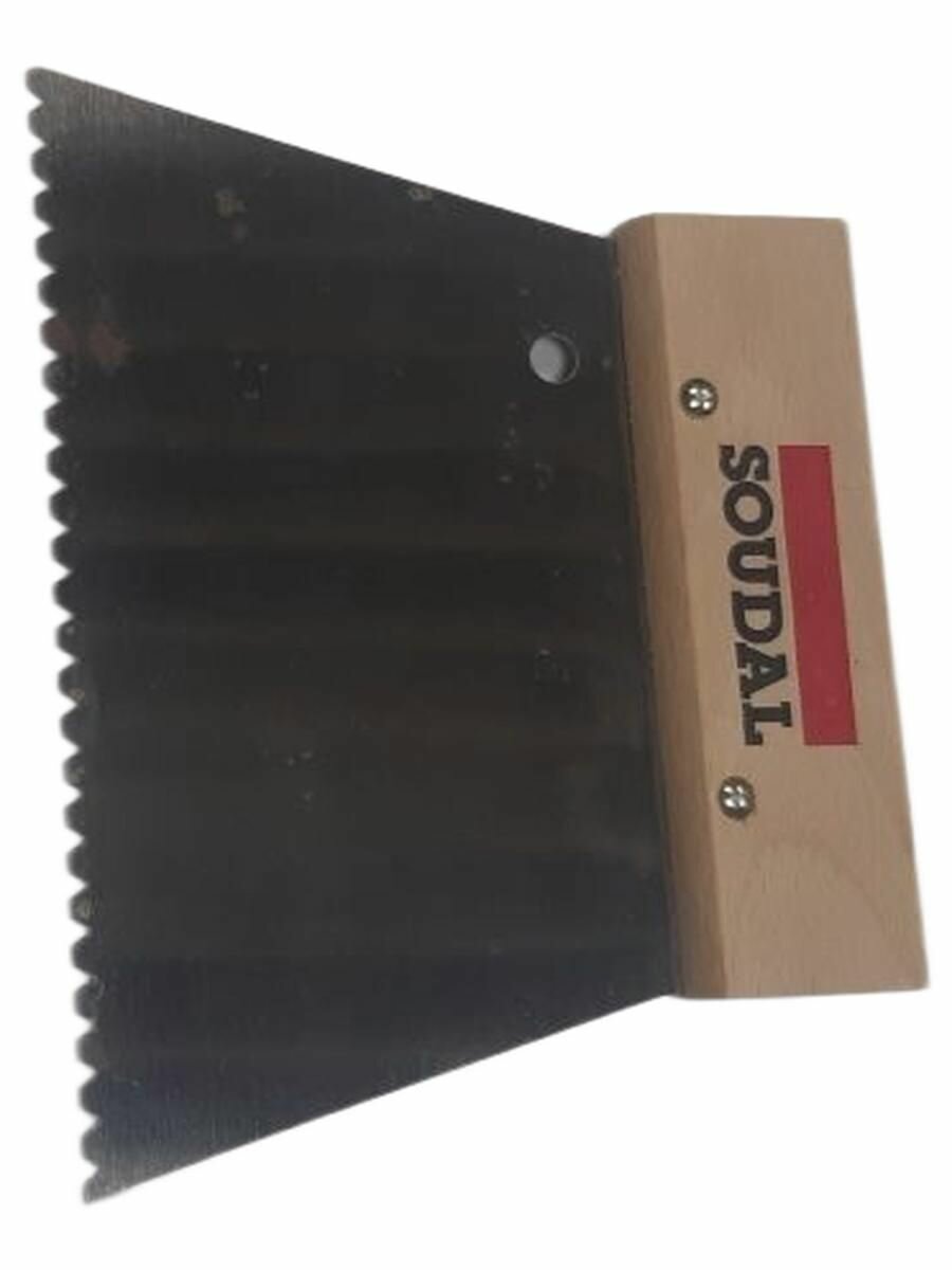Шпатель для клея зубчатый Soudal B3
