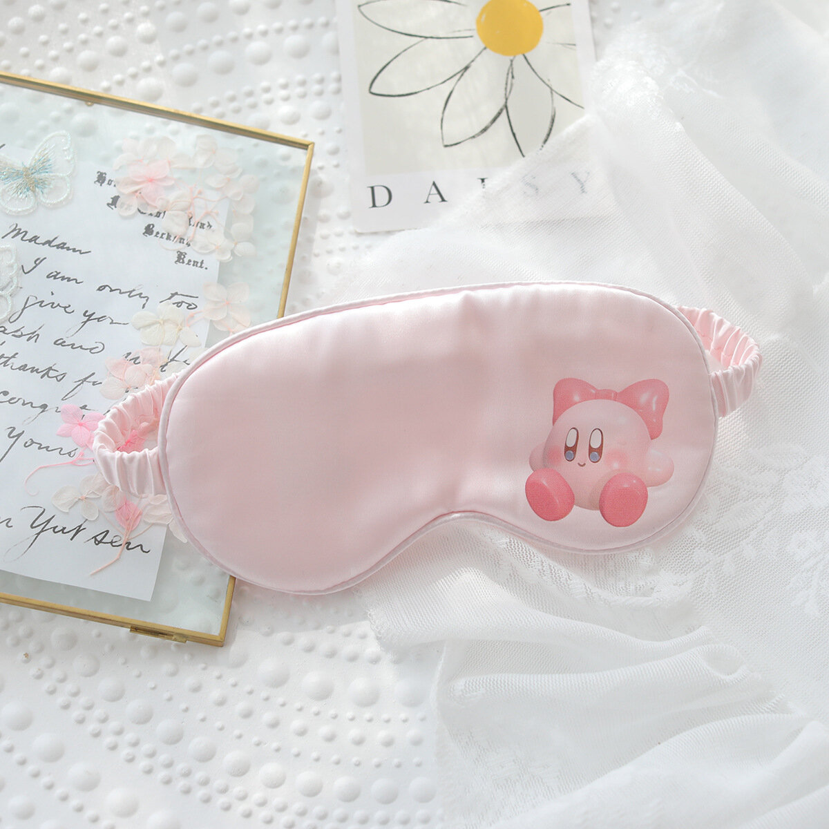 Милая мультяшная маска для сна, дорожная маска для глаз, светонепроницаемая маска для глаз для студентов и девушек, снимает усталость глаз, дышащая защитная маска для глаз из ледяного шелка.
