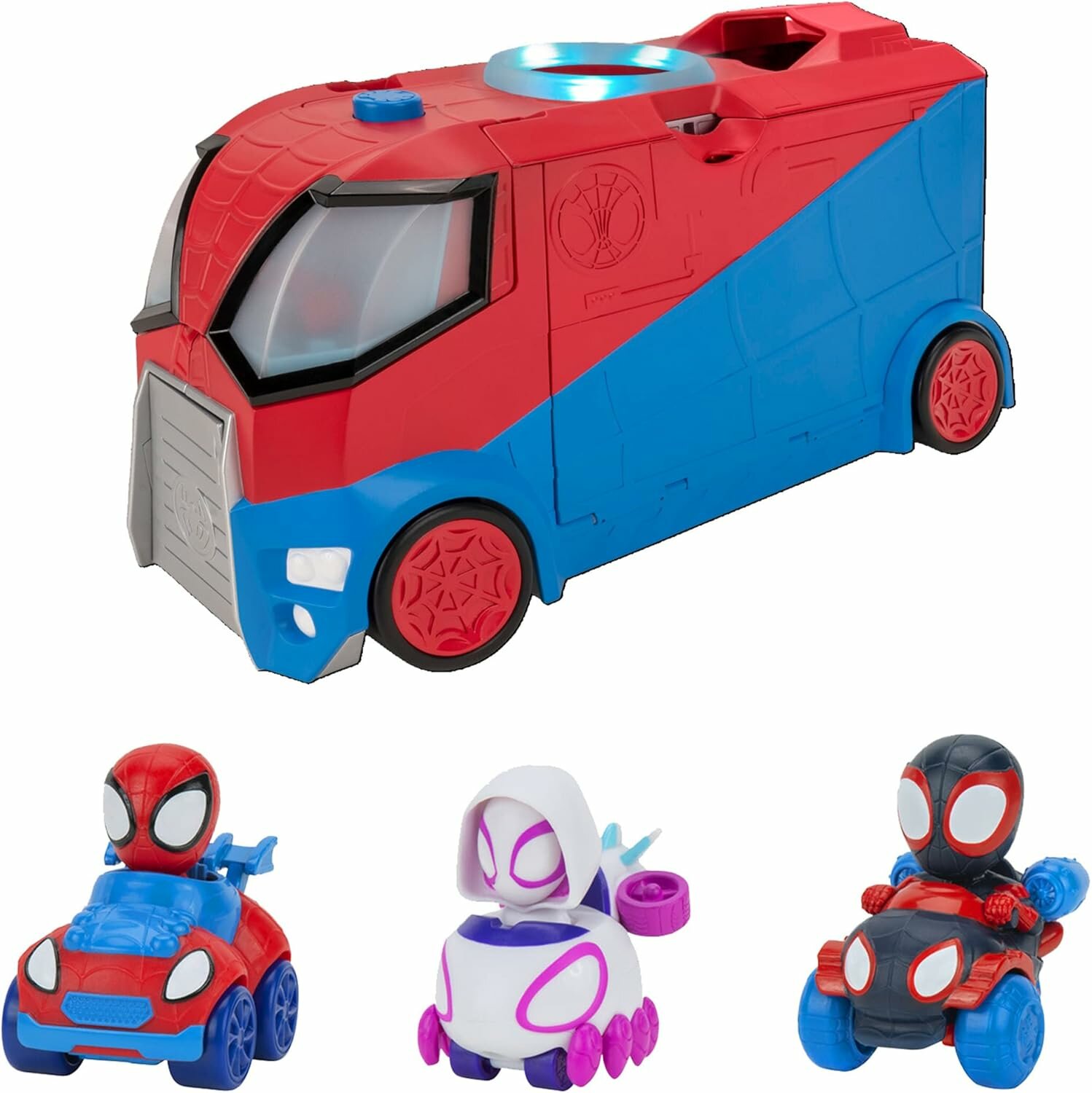 Marvel Spidey and his Amazing Friends Специальные автомобили включают 3 волшебные мини-машины