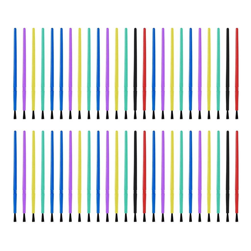 50 шт Кисти для художника Нейлоновые кисти для рисования волос Маленькие акварельные кисти