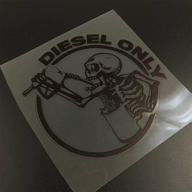 Наклейка "Diesel Only" на бак, серая