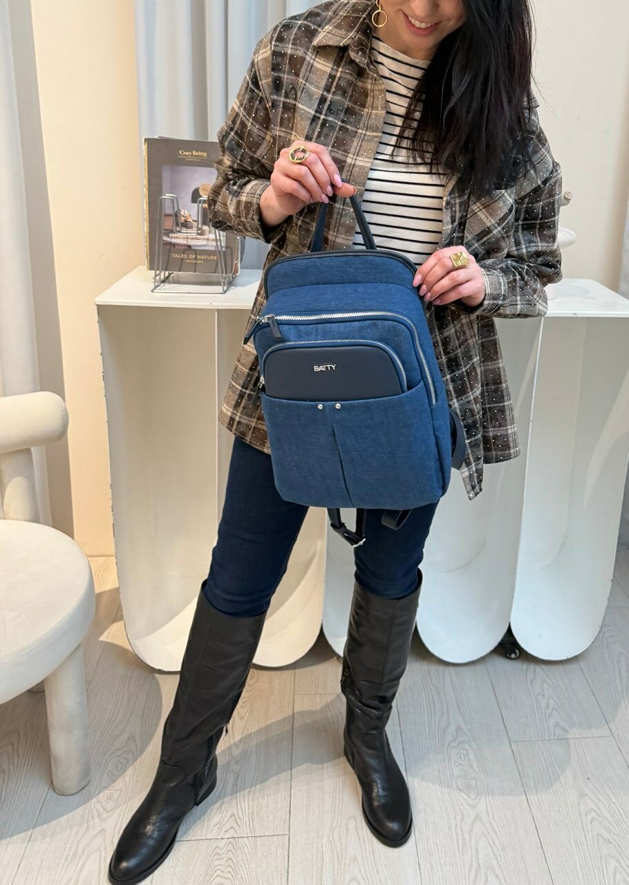 Рюкзак мешок Джинсовый рюкзак