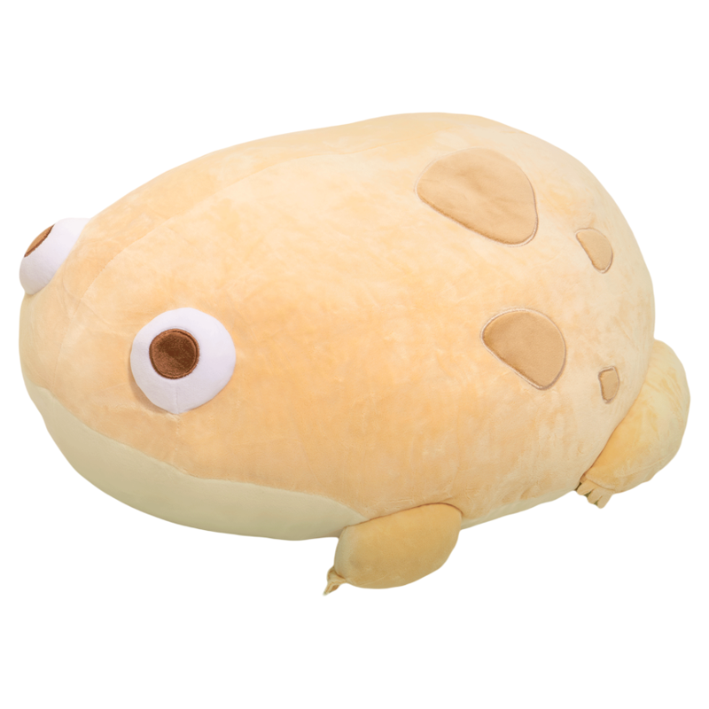 Плюшевая игрушка-лягушка BIBIG: милый и необычный африканский золотистый жабоножка с большими глазами, подарок для