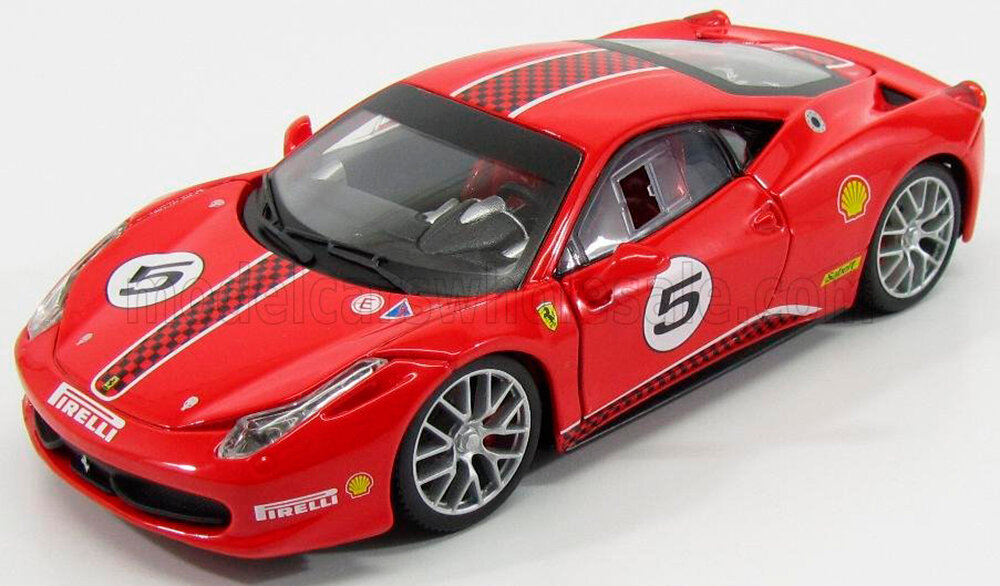 Модель коллекционная BBURAGO Ferrari 458 italia 8C N5 challenge 2009, red
