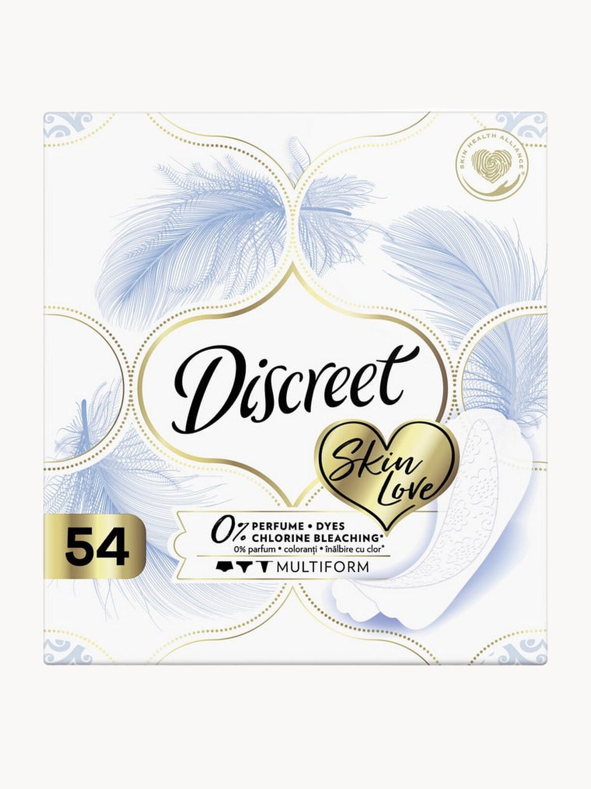 Женские ежедневные прокладки Discreet Multiform Skin Love 54 шт.