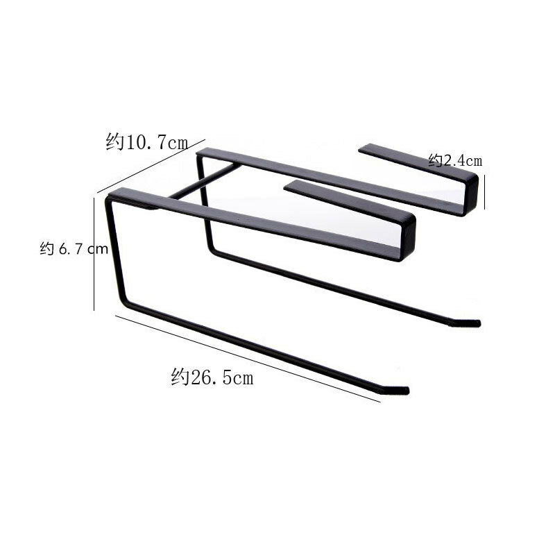 Держатель для кухонной салфетки Туалет Ванная комната Шкаф из кованого железа Двухрядный держатель для рулона бумаги
