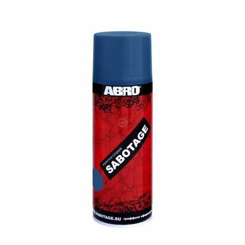 Краска аэрозольная Abro Sabotage 021 синяя 400 мл SPG021