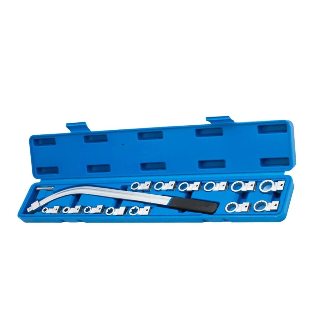 15ШТ Набор Инструментов для Натяжения автомобильного Ремня с 12 Точечными Адаптерами для Снятия и установки Шкива ГРМ двигателя