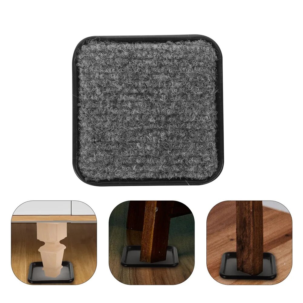 4 шт. ножки для мебели, нескользящие стопоры для дивана и маленького кровати, защитник 6.00X6.00X0.50CM