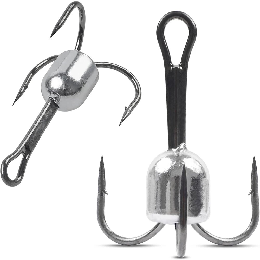 1 шт. крючки для зацепления, утяжеленные тройные крючки, прочные большие утяжеленные рыболовные крючки для наживки, тунца, форели, лосося