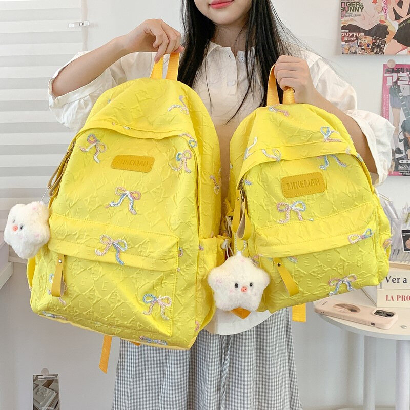 Корейская версия Ins простой высококачественный милый рюкзак для девочек, свежий, сладкий, универсальный рюкзак, прочная школьная сумка для студентов