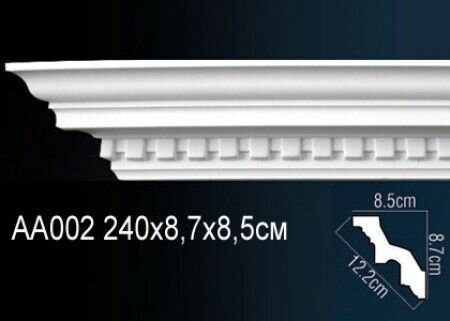 Карниз Потолочный для Ремонта Perfect AA002F Гибкий Д240xШ8.5xВ8.7 см /Перфект