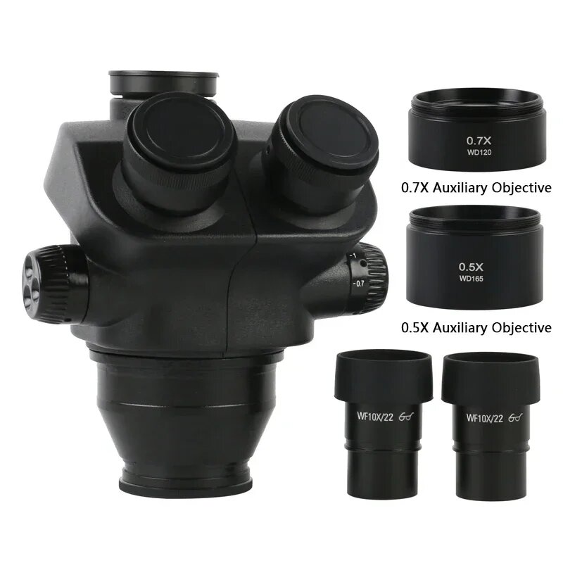 Стереомикроскоп Eakins 7X-45X 7X-50X Black microscope, with 0.7x 0.5x