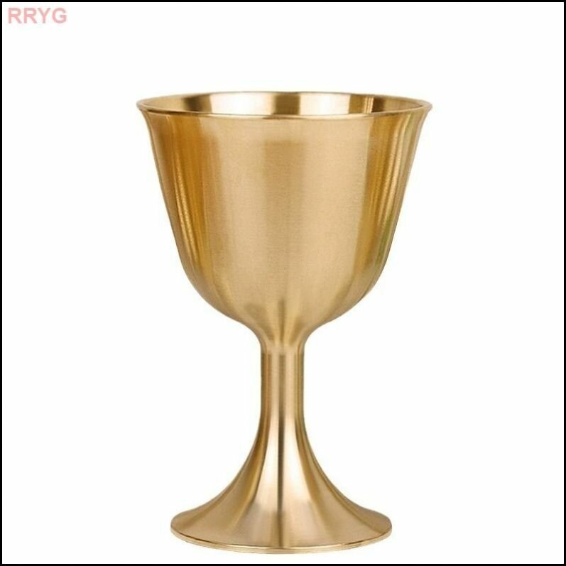 Ритуальная чашка, тройной лунный алтарь, кубок с позолотой, латунная посуда, церемония гадания, астрологический инструмент