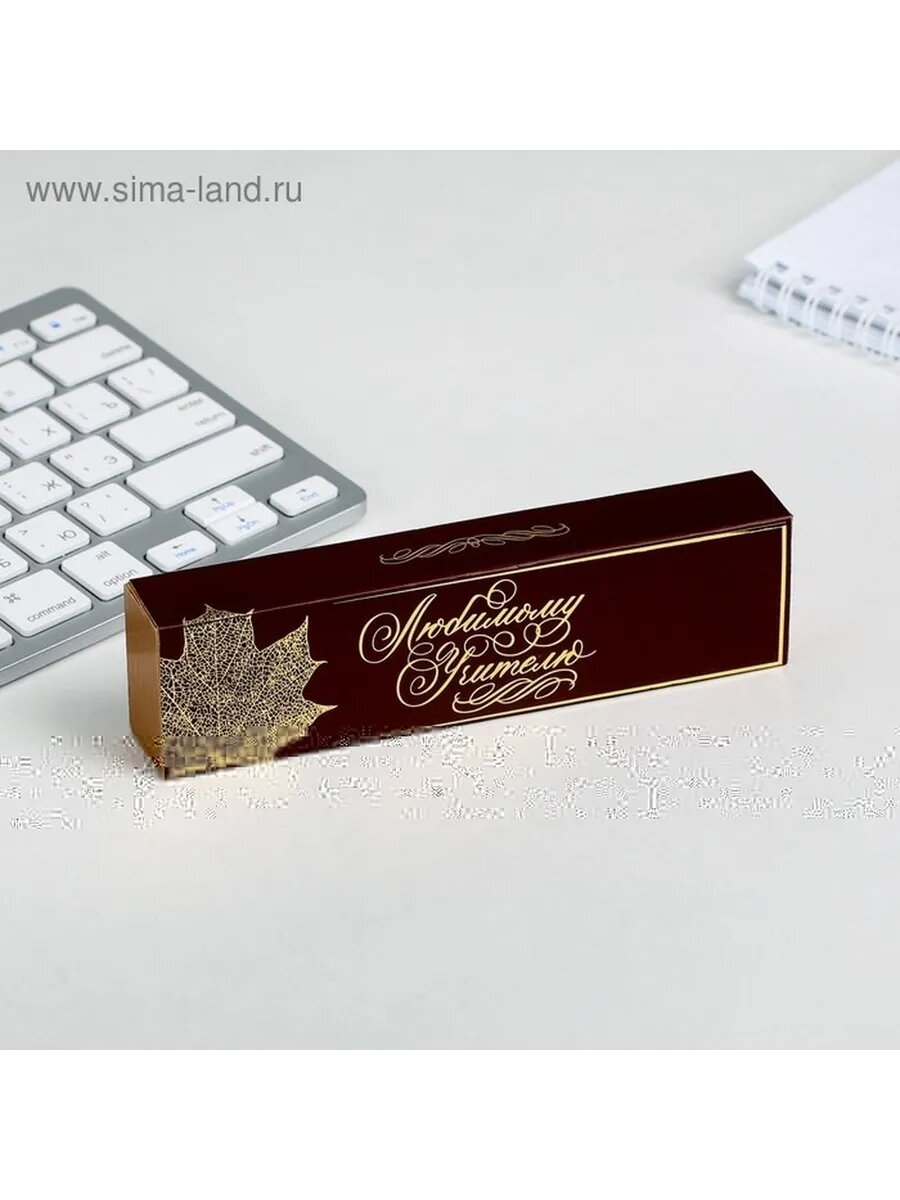 Элегантная бамбуковая ручка с деревянным футляром