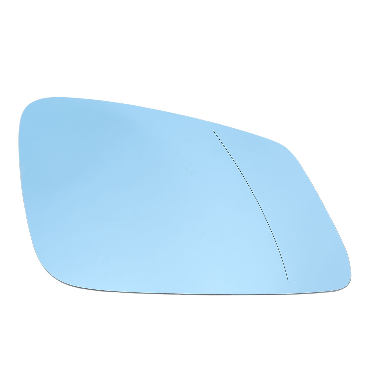 Зеркальное стекло с подогревом и подложкой, синее, боковое, плоское, для замены на моделях 525i 528i 530i 535d 535i 550i, правое: 51167251584