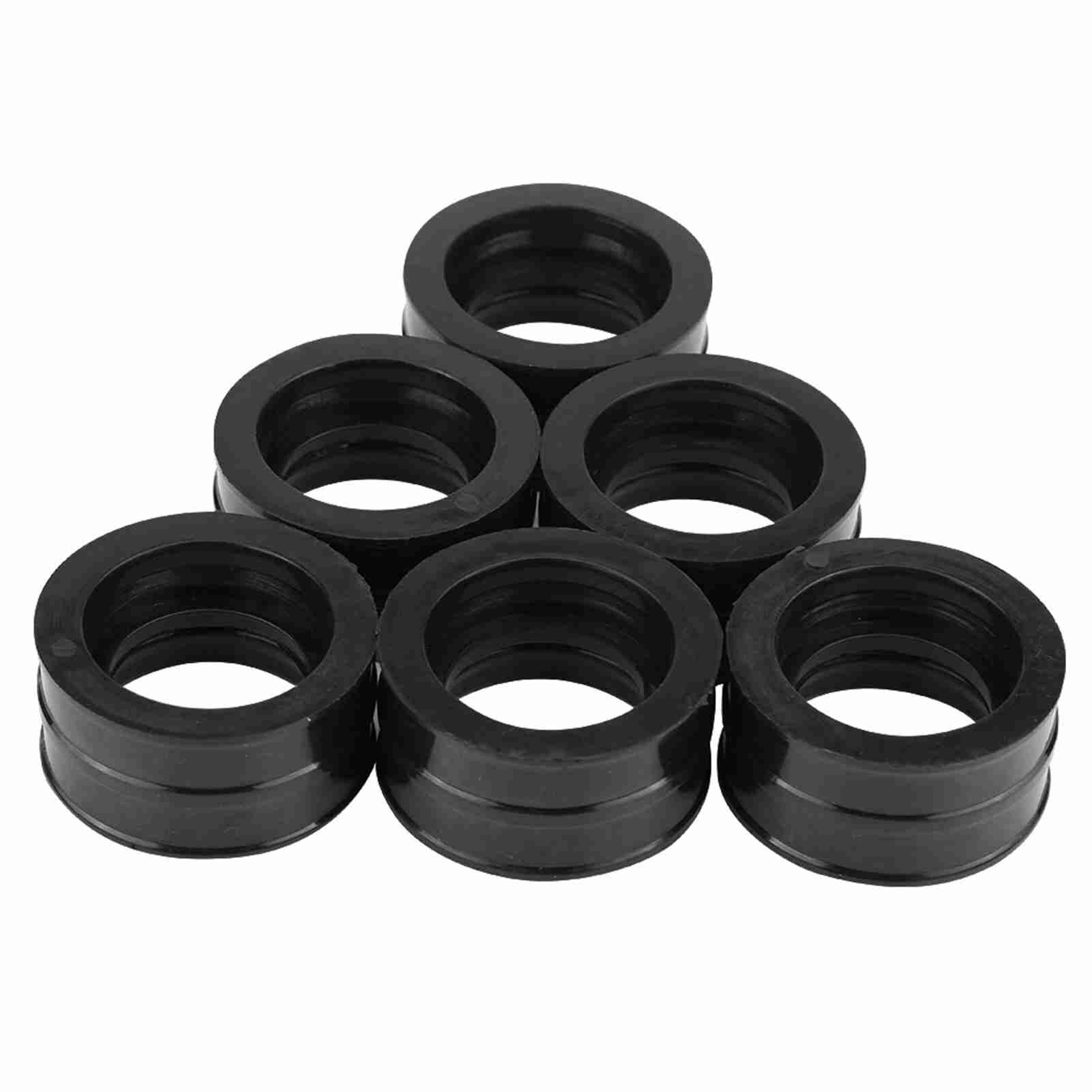 Впускной Патрубок Карбюратора, 6 шт./компл. Патрубок Коллектора Пластиковый Маслостойкий Черный 2.1x1.0in Замена для мотоцикла CBX1000 1979-1980