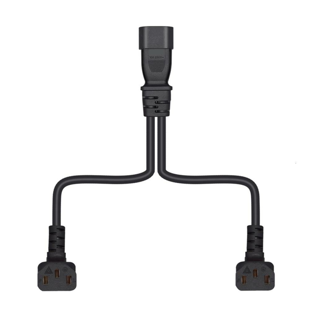 Кабель питания IEC320 C14 на 2xC13, под прямым углом, разветвитель