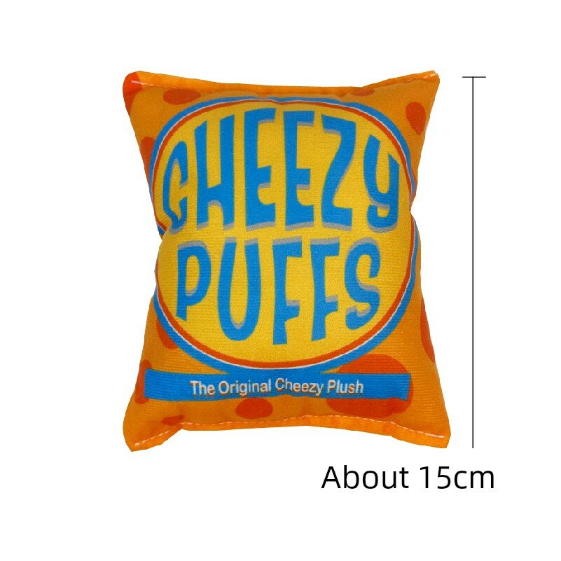 Плюшевая реалистичная игрушка-чипсы для собак, звуковая игрушка для собак средних размеров, звуковой чипсы для собак