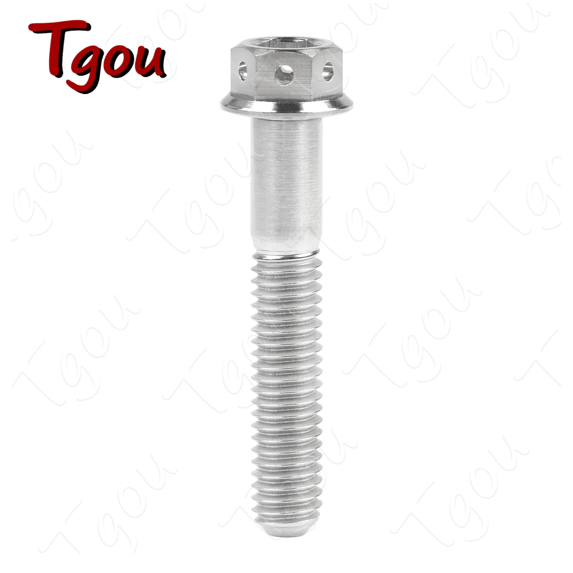 Титановые фланцевые болты Tgou M6 Titanium, 15mm