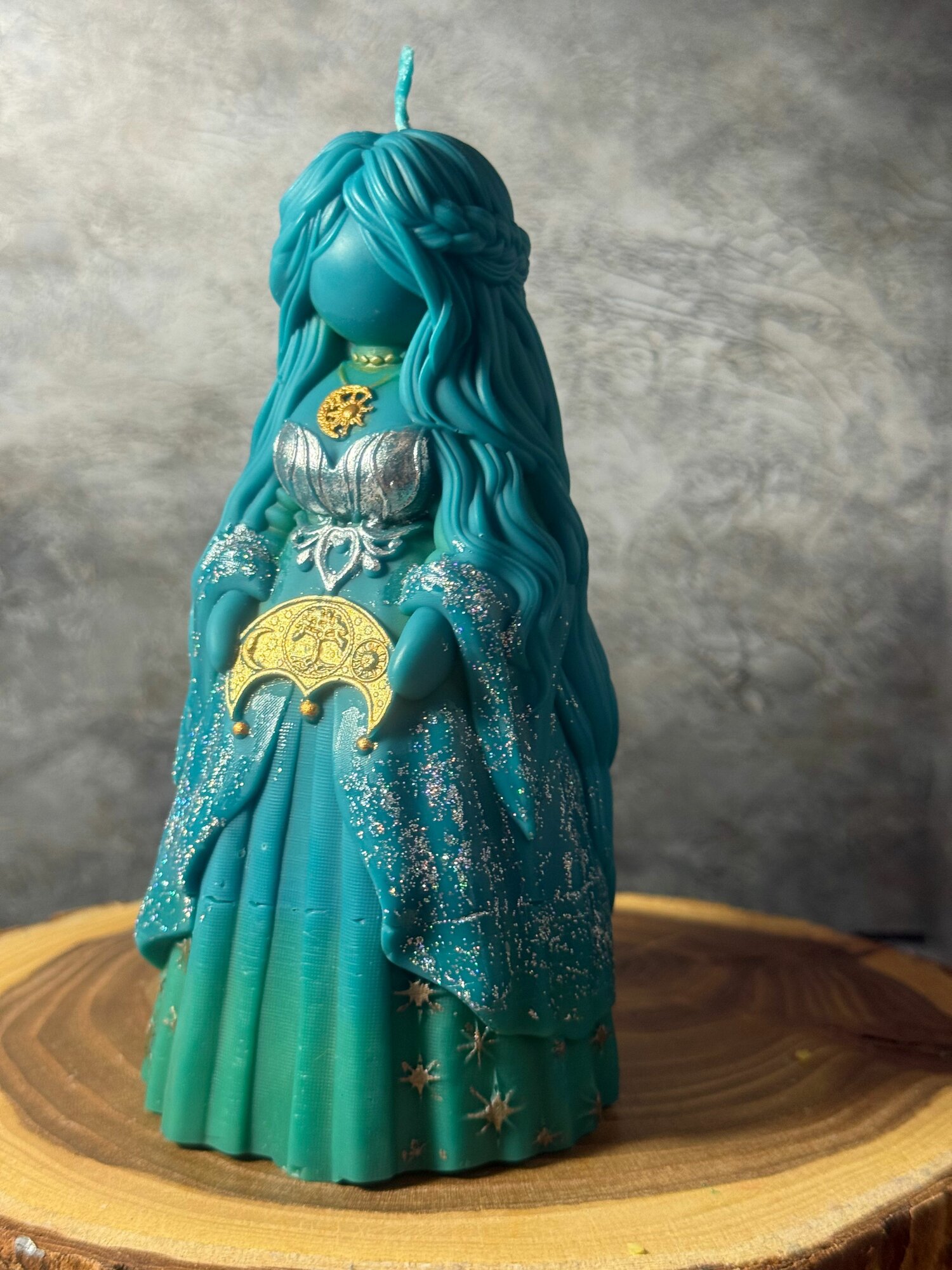 Свеча Берегиня Лунница союз Луны и Солнца, женской силы, вдохновения и притяжения