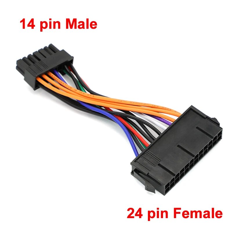 Кабель питания ATX 24-pin на 14-pin JCD 10см