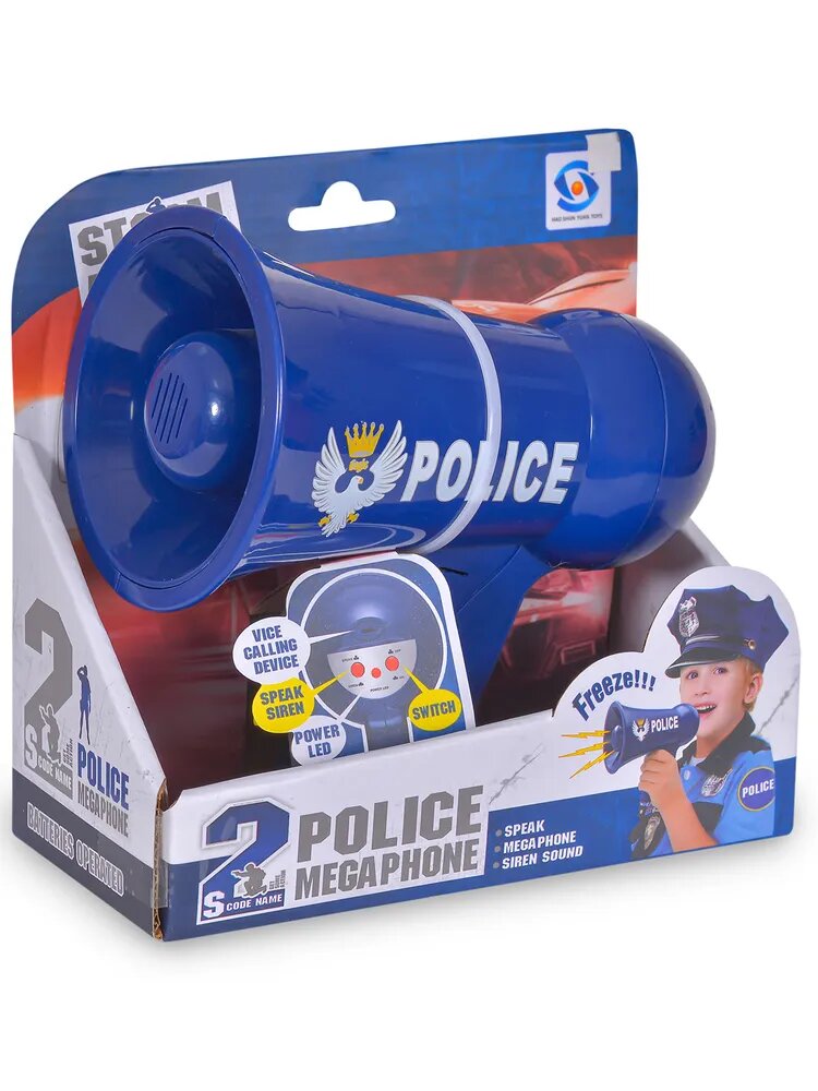 Рупор полицейский с сиреной.