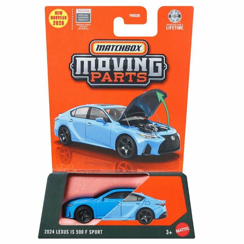 Машинка Matchbox MODEL 1:64 2024 LEXUS IS 500 F SPORT blue Die-cast Alloy Model Collection Toy Children Gifts