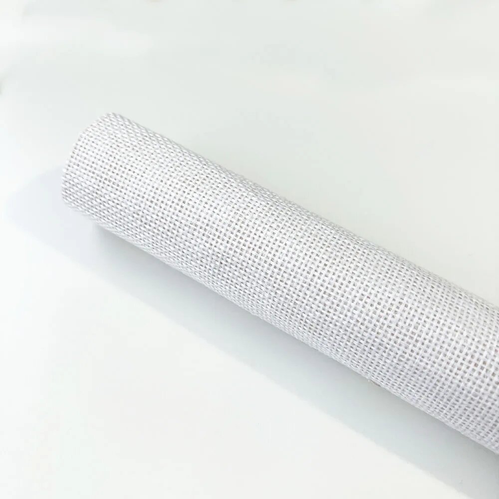 Самоотклеивающаяся льняная ткань Findohope Белый, 7.8in x 9.8(20x25cm), WHITE